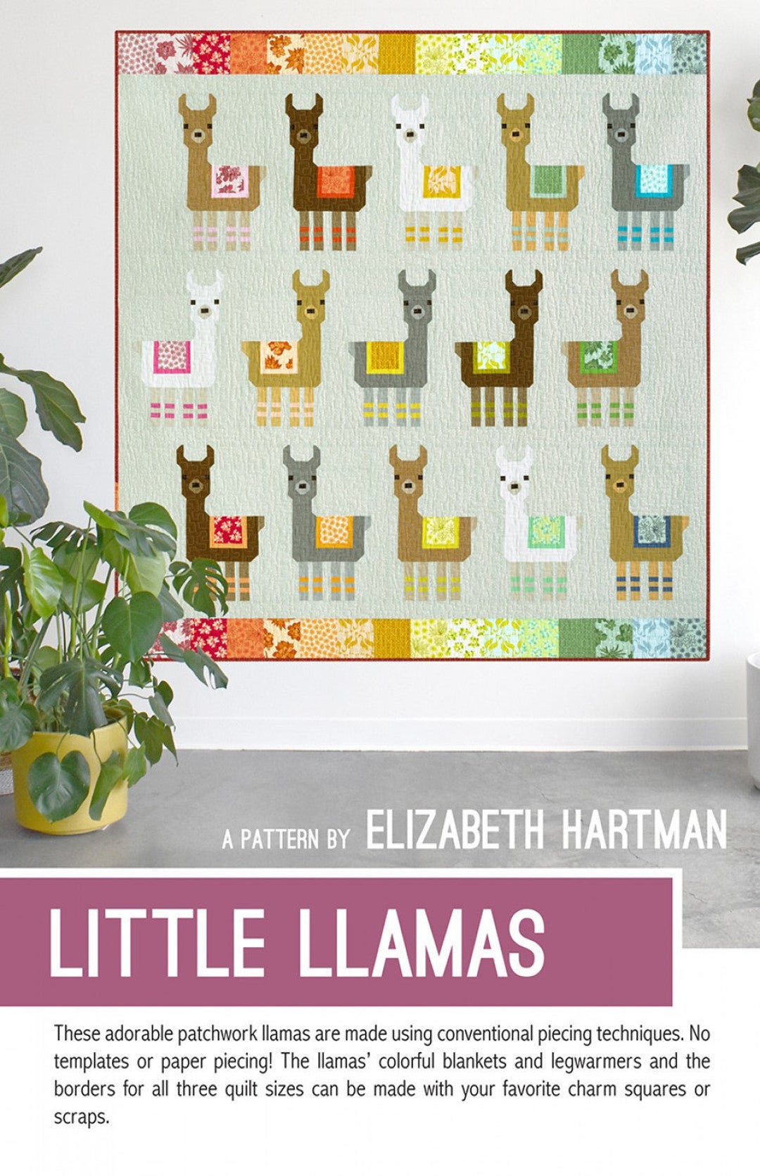 Little Llamas Quilt Pattern by Elizabeth Hartman - Etsy