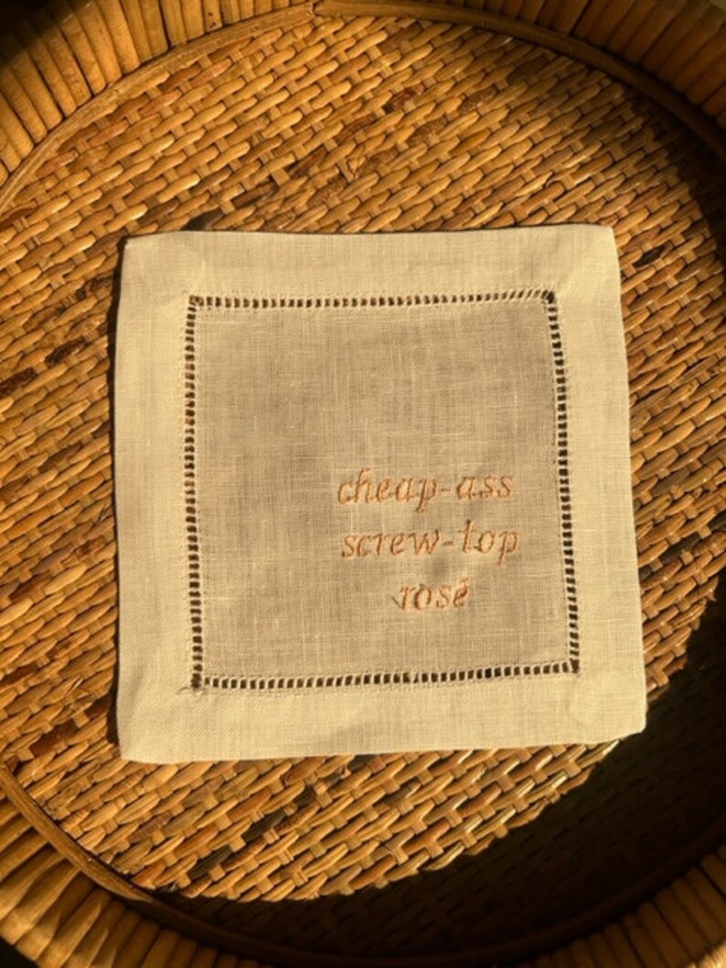 Taylor Swift Embroidered Cocktail Napkins Set of 2 - Etsy