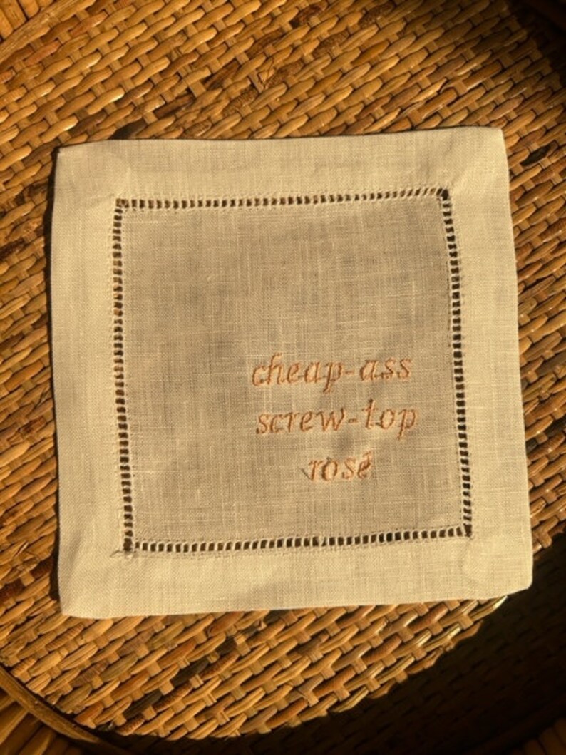 Taylor Swift Embroidered Cocktail Napkins Set of 2 - Etsy
