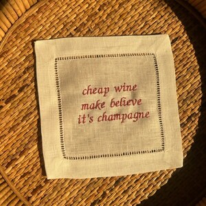 Taylor Swift Embroidered Cocktail Napkins- Set of 2 - Etsy