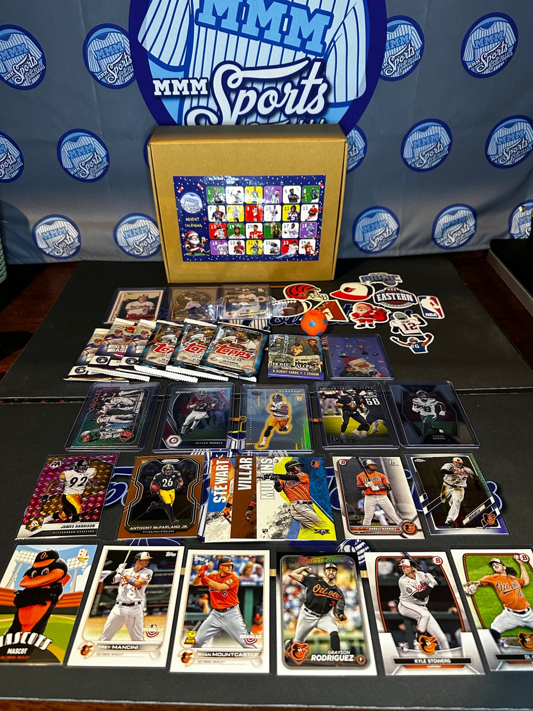Sports Cards Advent Calendar 24 Days Pick A Sport Baseball, Basketball ...