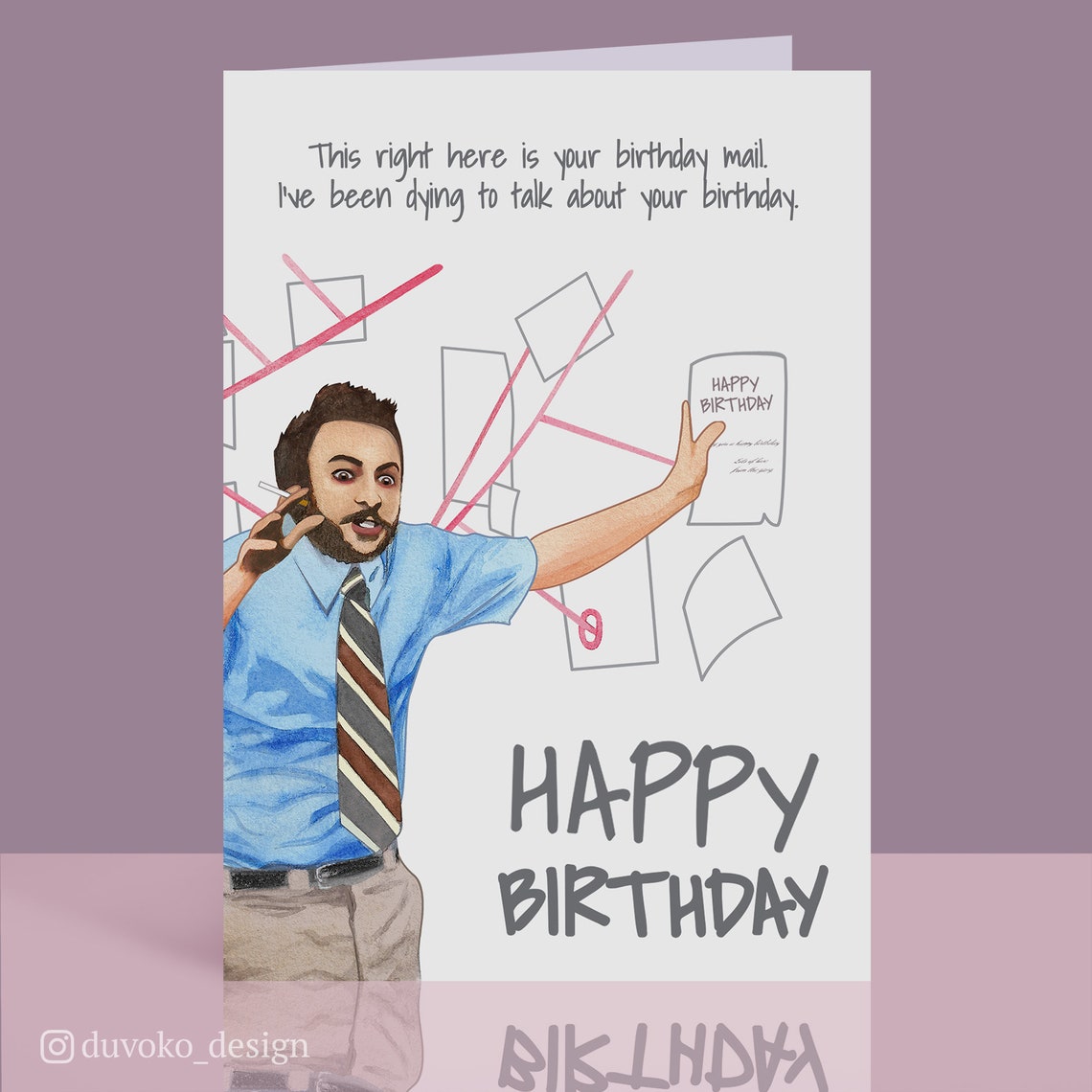 Happy Birthday Card Charlie Kelly It's Always Sunny in - Etsy