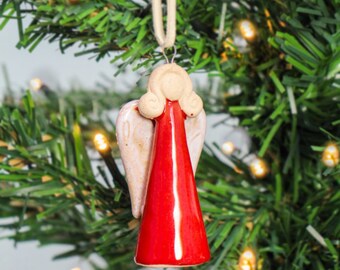 Ceramic Christmas Angel | Etsy