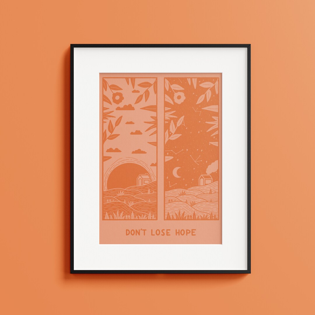 Don't Lose Hope Bible Verse Prints Modern Scripture Decor Motivational ...