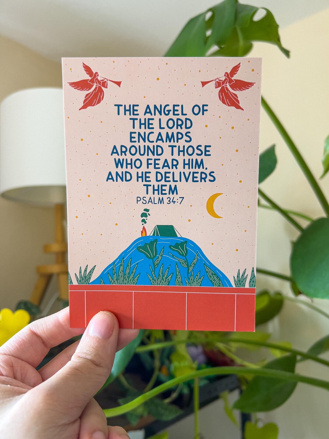 Psalm 34:7 the Angel of the Lord Encamps Around Those Who Fear Him, and ...