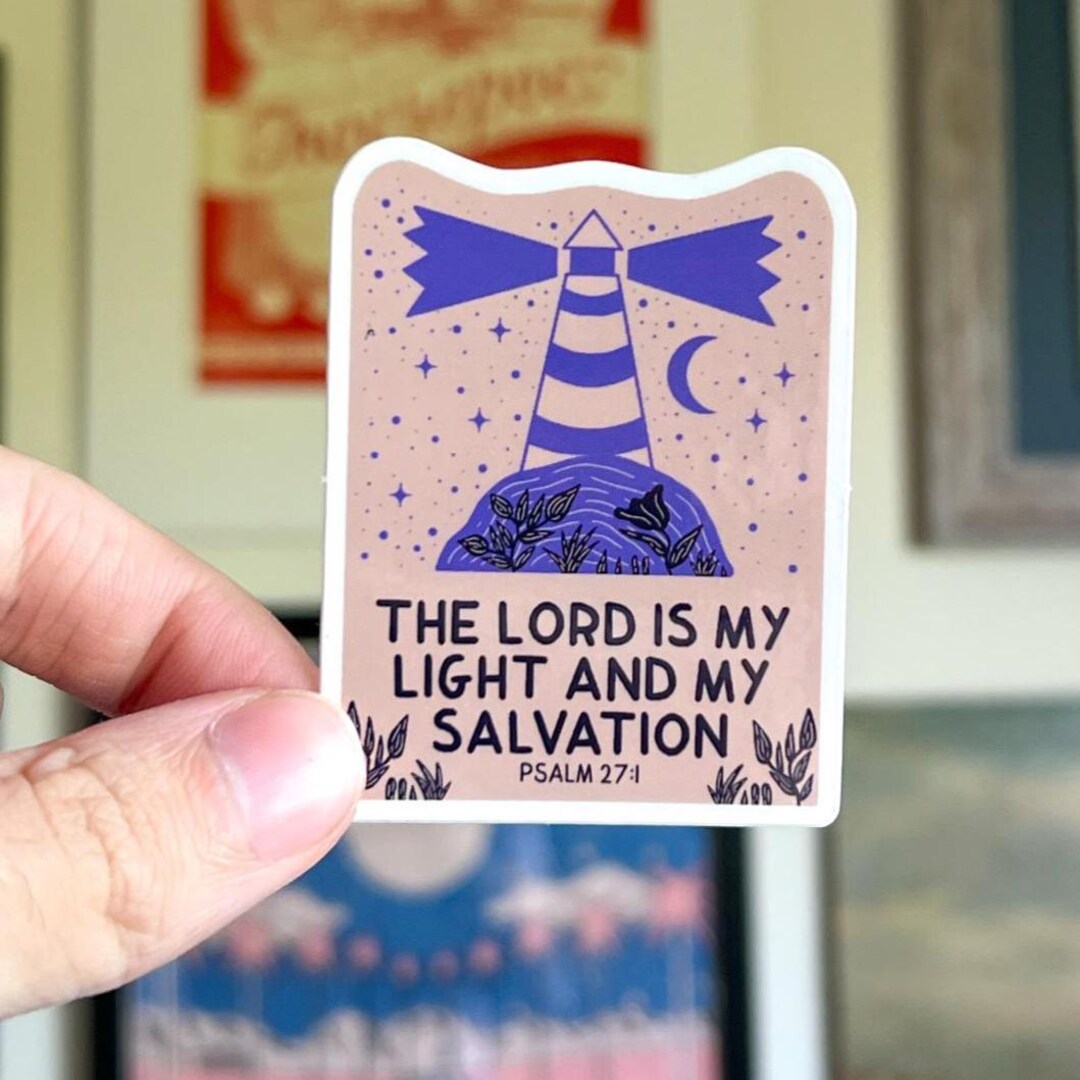 The Lord is My Light and My Salvation Psalm Vinyl Christian Sticker ...