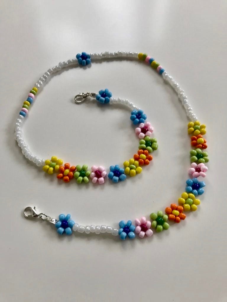 Daisy Mask Chain for Kids and Adults, Face Mask Lanyard, Personalized ...