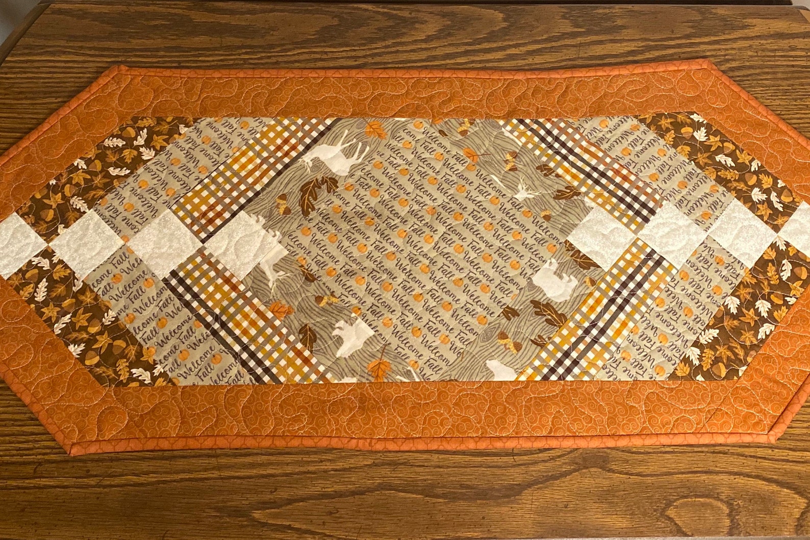 HELLO FALL Table Runner - Etsy