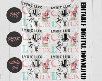 Baby Deer Template | Etsy