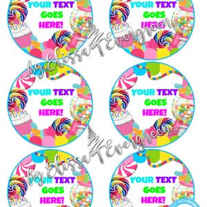 Blank Candyland Editable and Printable Gift Tags - Etsy