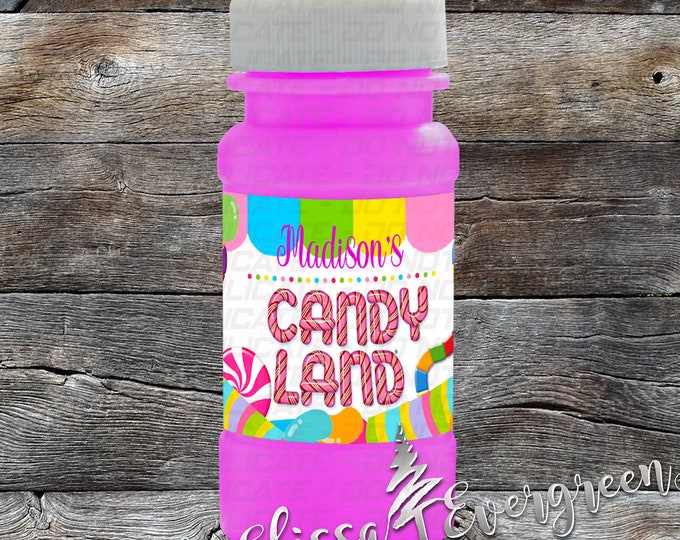 Custom Candyland Party Favor Gift Bags Personalized - Etsy