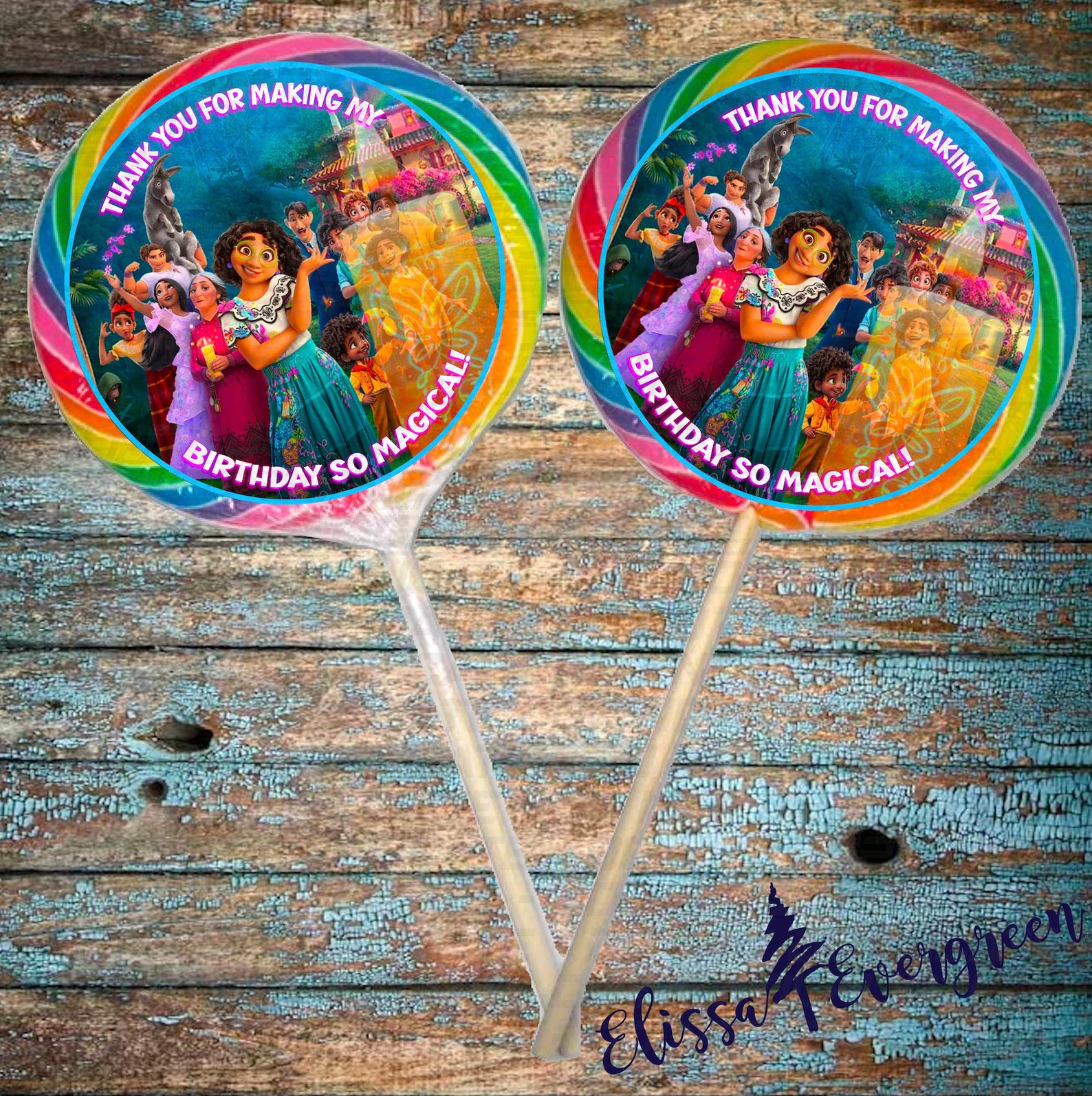 EDITABLE Template for Very Magical 4 Jumbo Swirl Pop or - Etsy