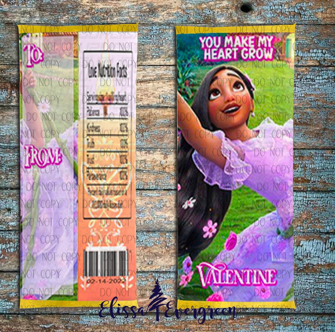 Isabela and Friends Valentines Day Candy Bar Wrappers or Valentines Day ...