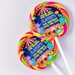 Circus Carnival Personalized Jumbo or Mini Swirl Pops Party - Etsy