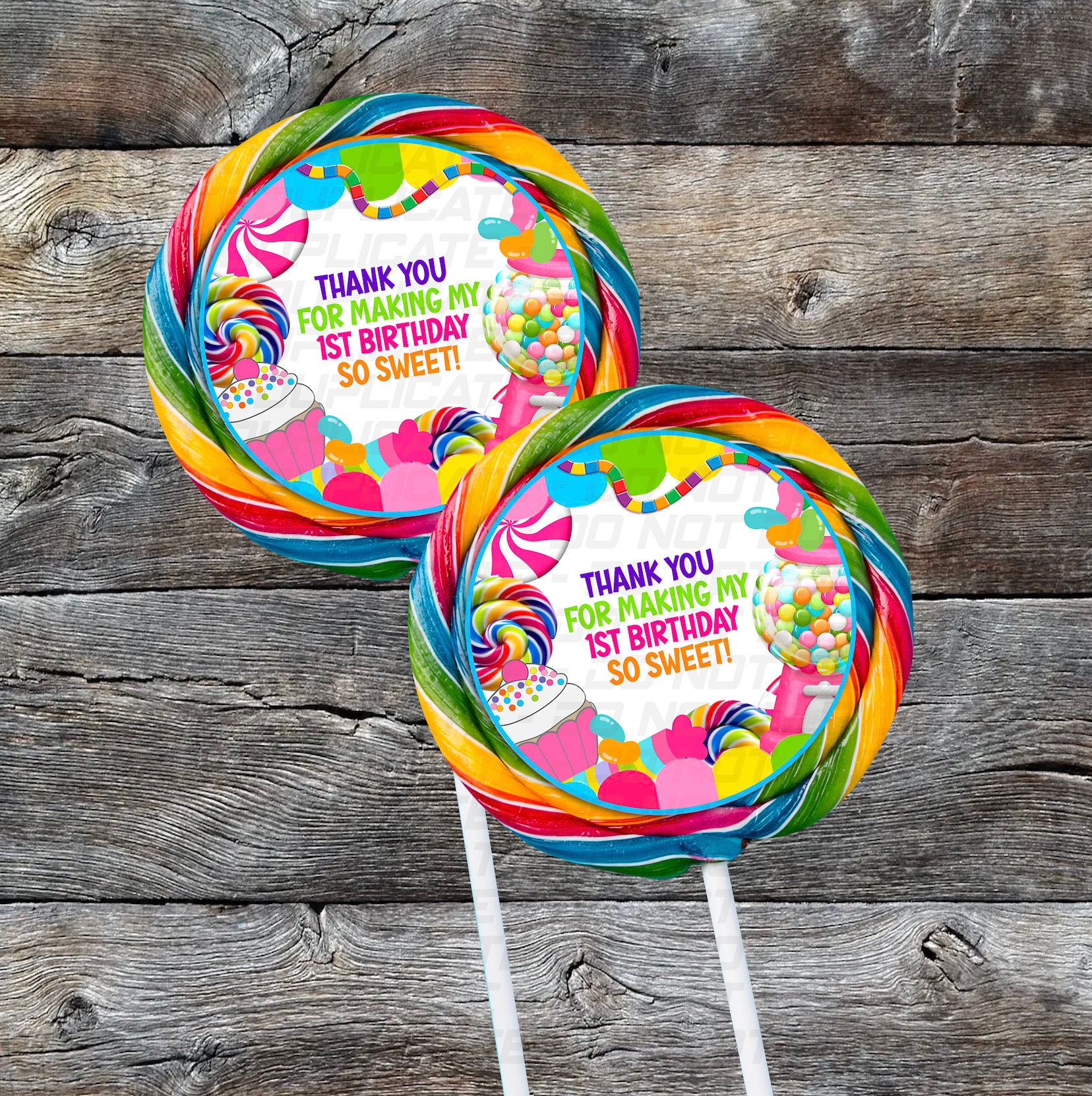Candyland Jumbo Swirl Pops Party Favor jumbo Lolly Pop - Etsy