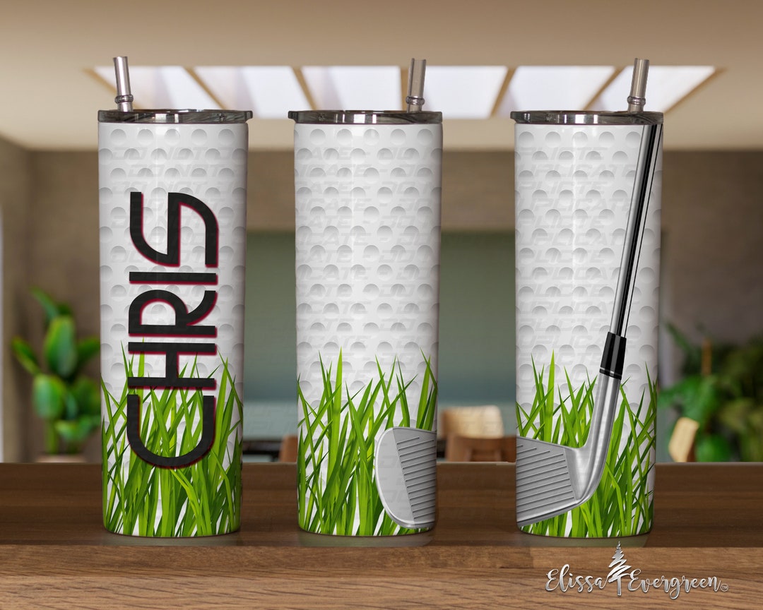 Golfers Golf Ball Dimple Personalized 20 Oz Skinny Tumbler - Etsy