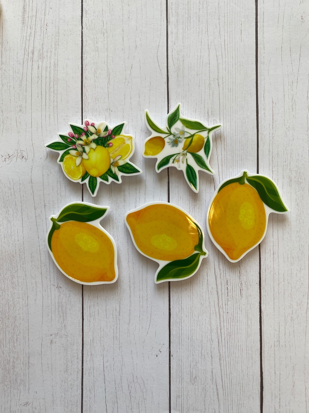 Lemon Magnets - Lemon Decor - Lemon Stuff - Summer Decor - Lemon Lover ...