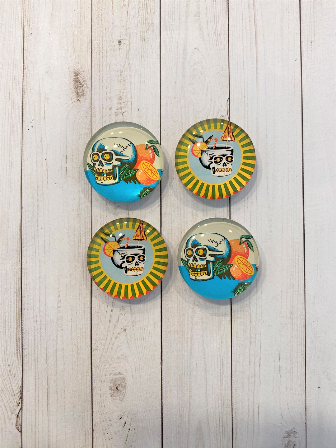 Skull Magnets - Halloween Magnets - Skull Lover Decor - Skull Stuff ...