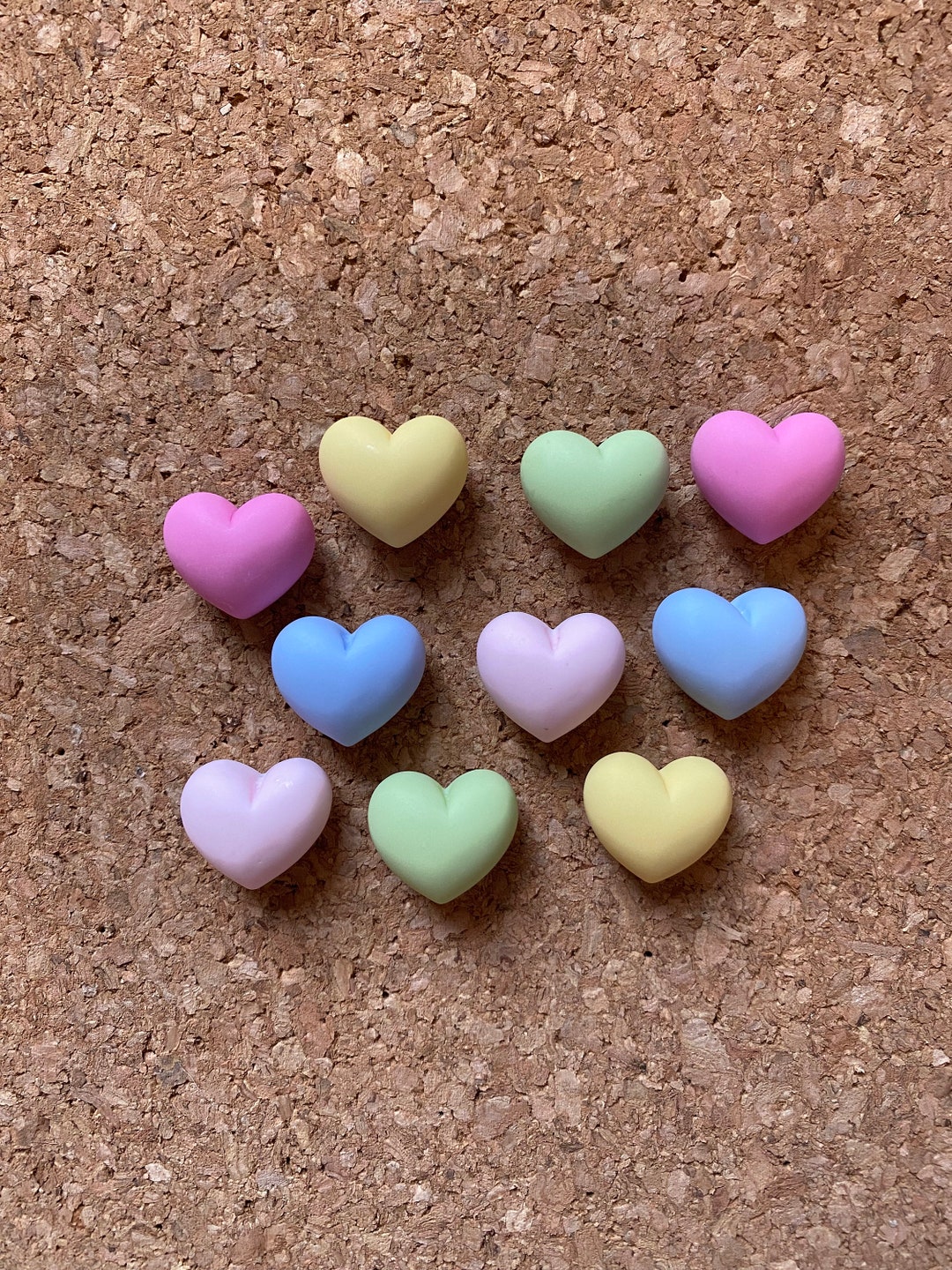 Heart Thumbtacks Valentine's Day Gift Teacher Gift Heart Tacks Heart ...