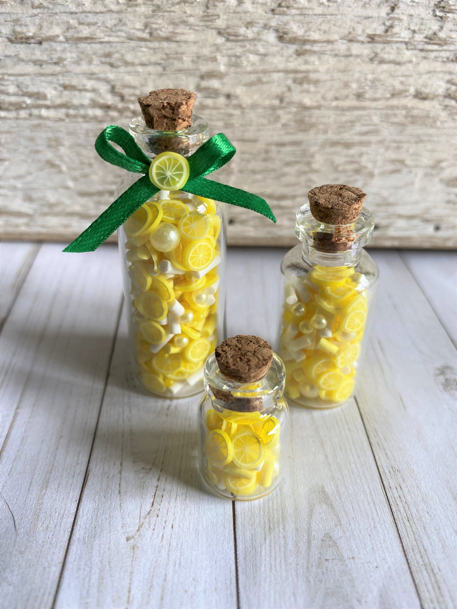 MINI Lemon Jars - SMALL Glass Lemon Jars - Tiered Tray Decor - Spring ...