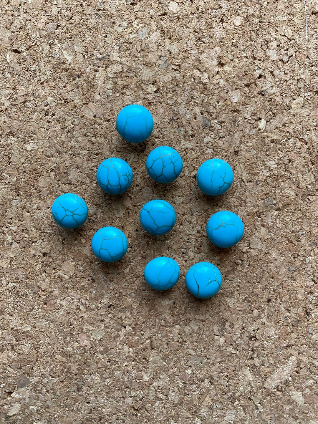 Blue Stone Thumbtacks - Father's Day Gift - Guy Gift - Stone Thumbtacks ...