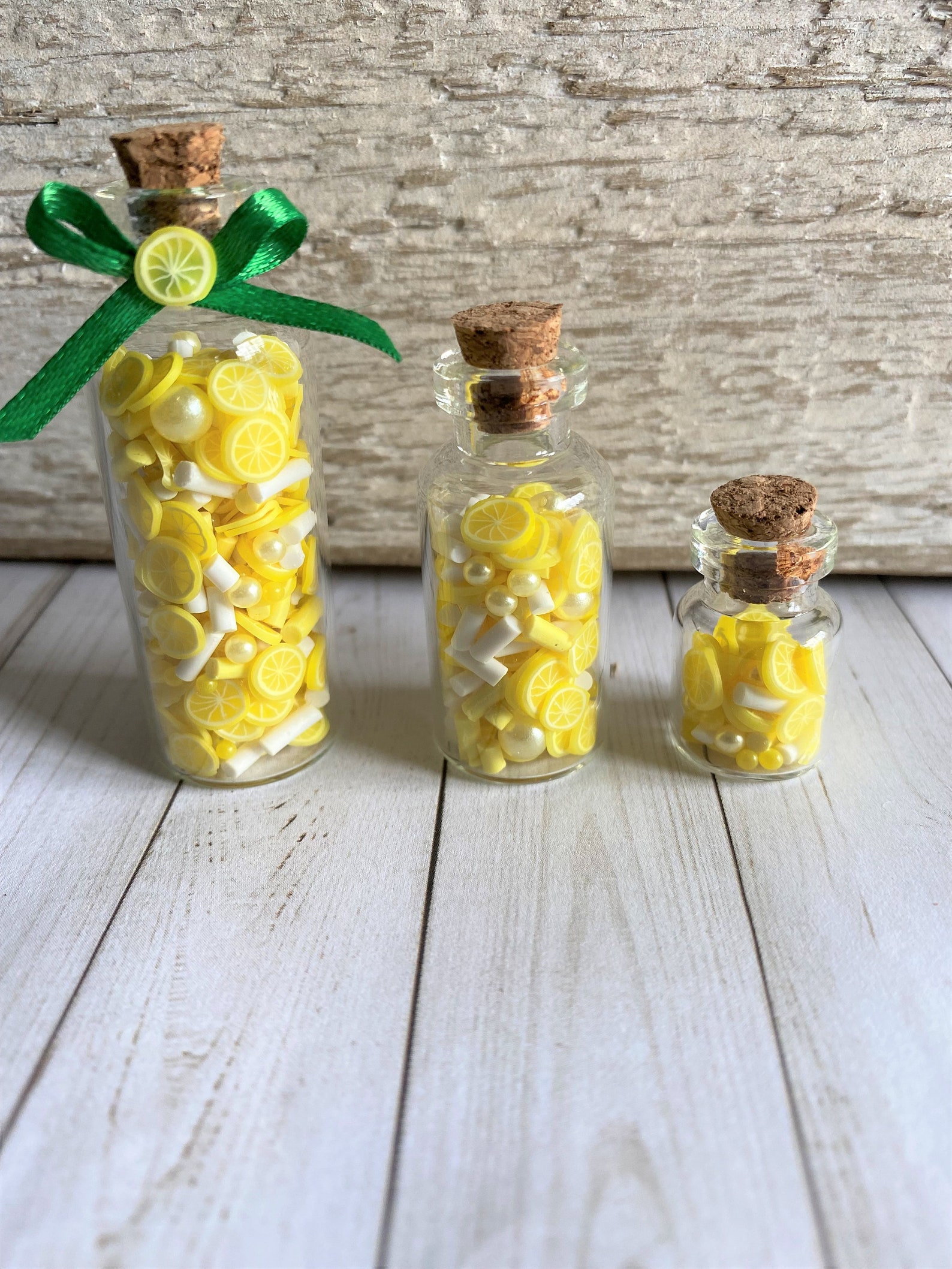 MINI Lemon Jars - SMALL Glass Lemon Jars - Tiered Tray Decor - Spring ...
