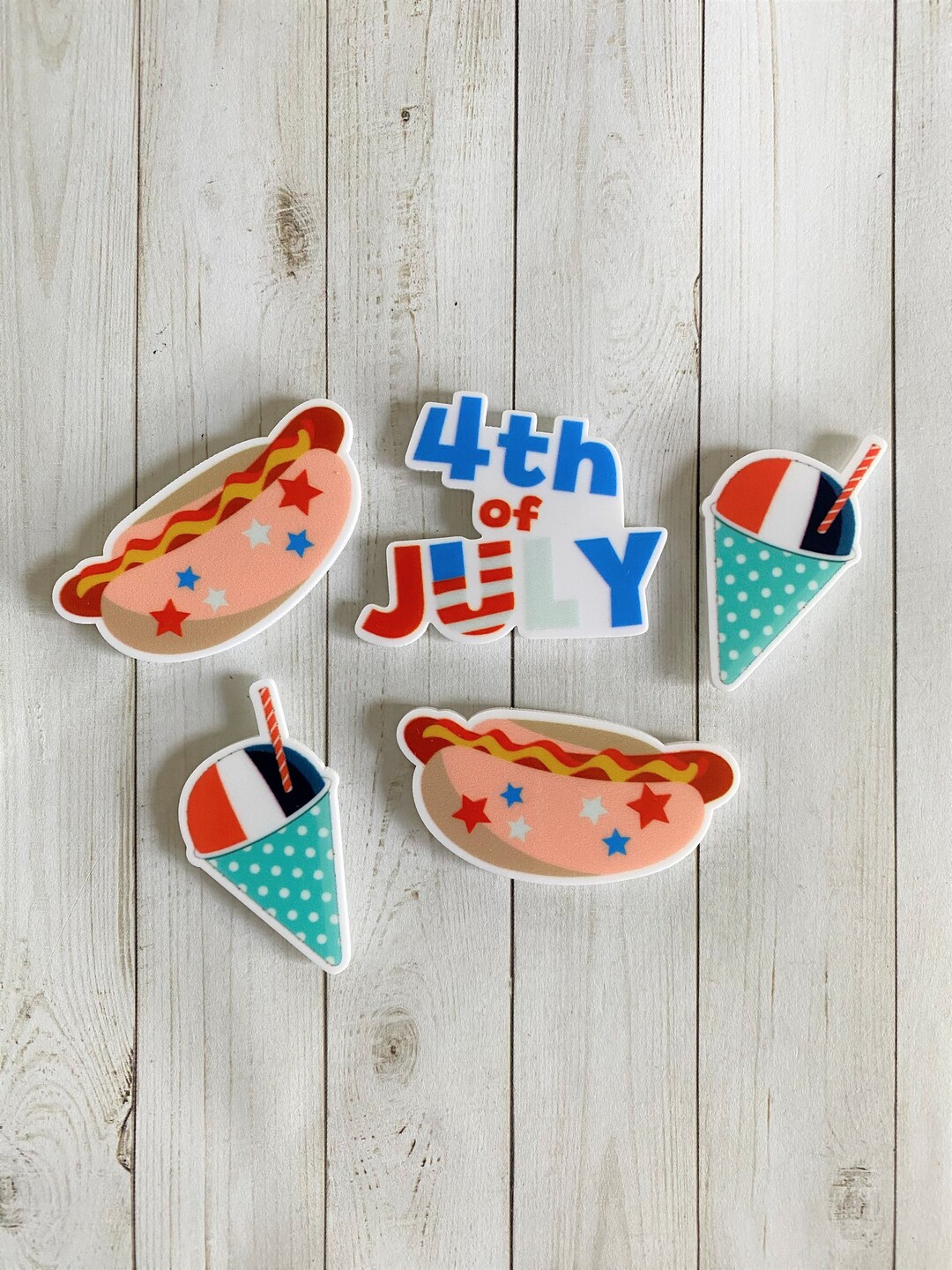 4th of July Magnets - Holiday Magnets - Red, White and Blue Magnets ...