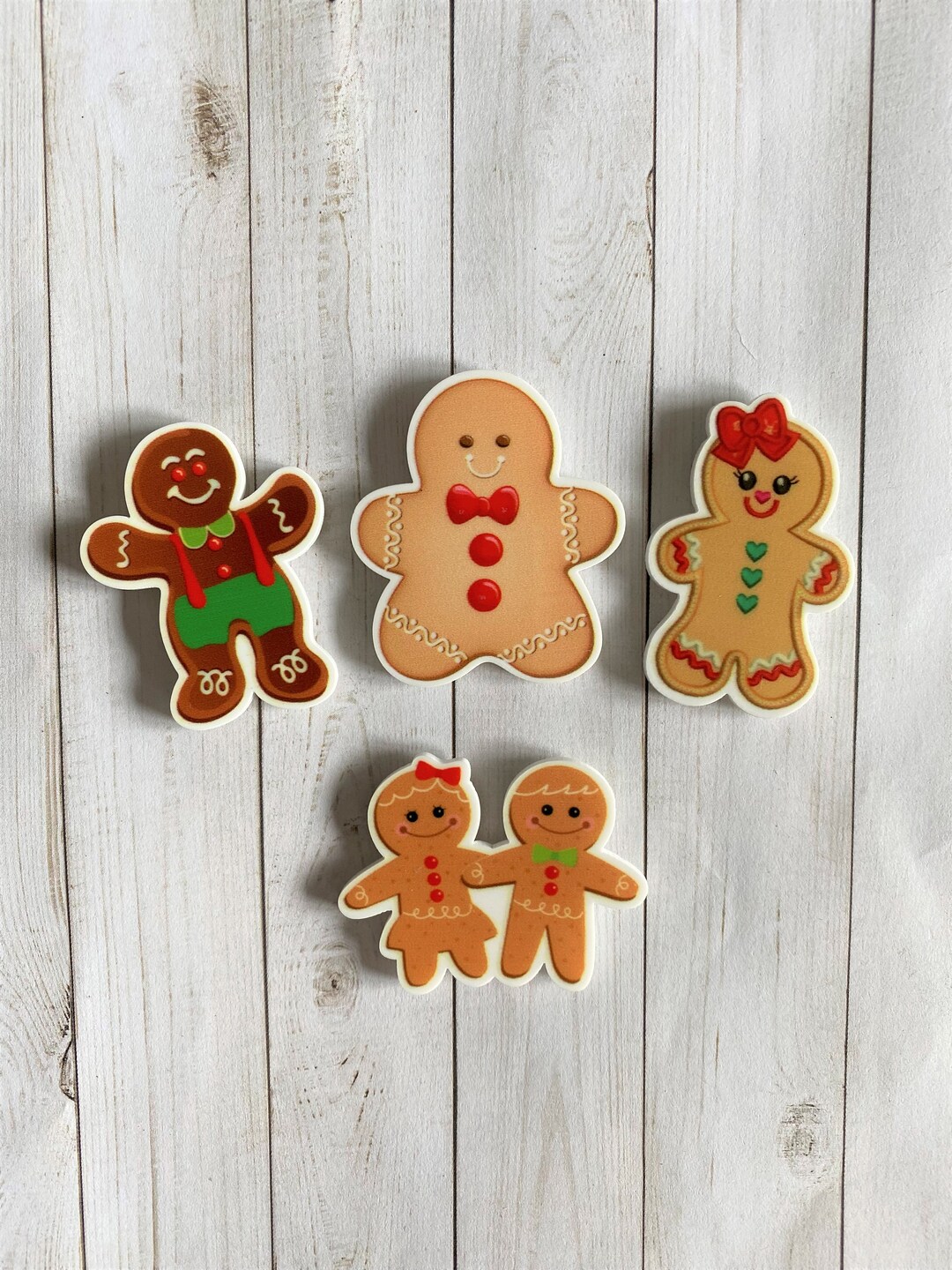 Gingerbread Cookie Magnets - Christmas Cookie Magnets - Holiday Magnets ...