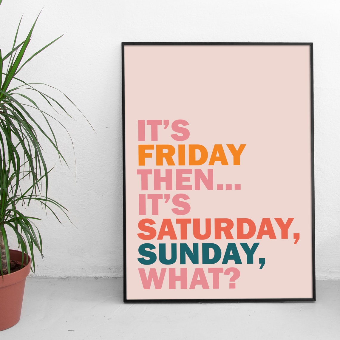 It's Friday Then... Riton x Nightcrawlers Lyric Print | Etsy