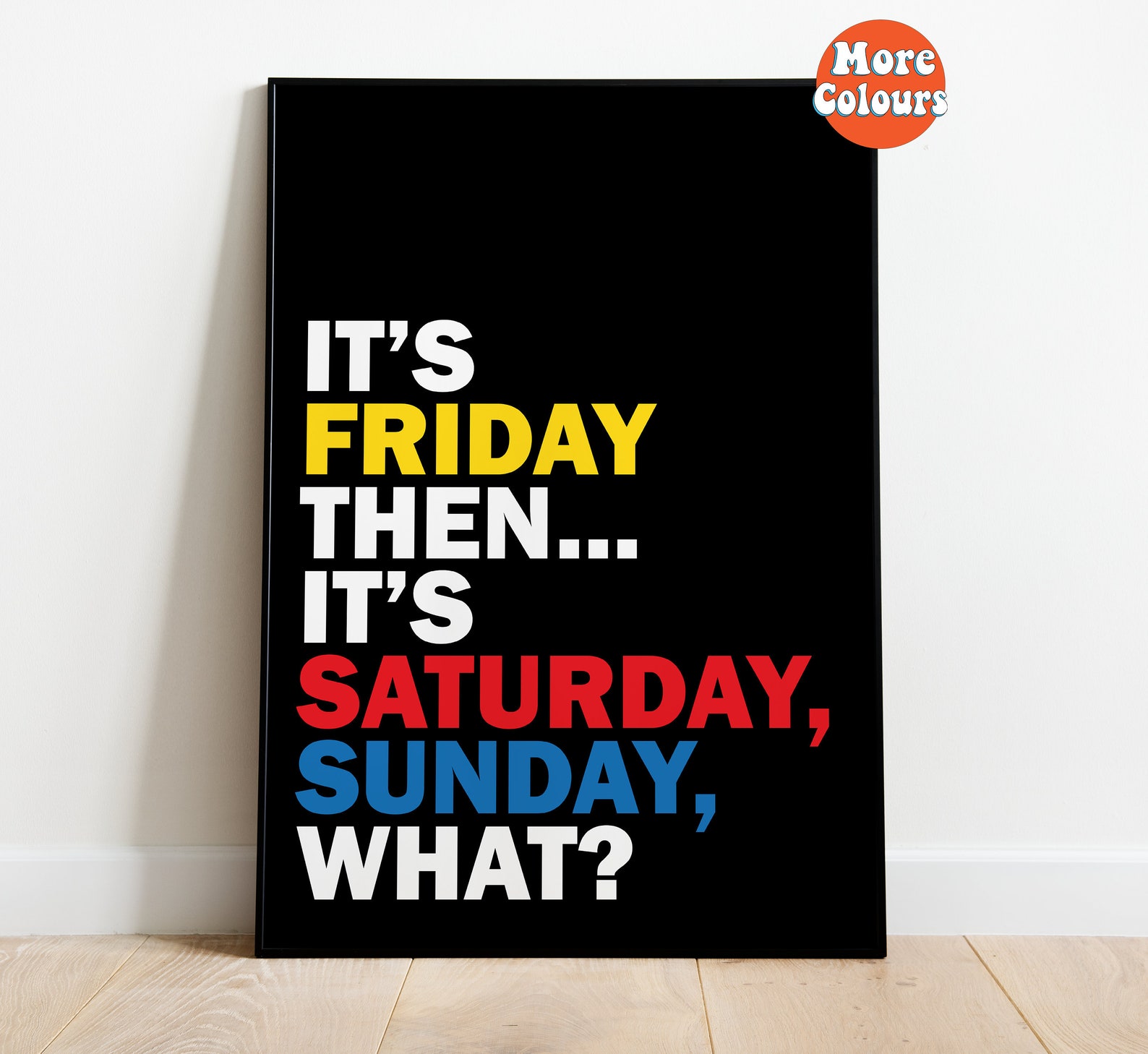 It's Friday Then... Riton x Nightcrawlers Lyric Print | Etsy