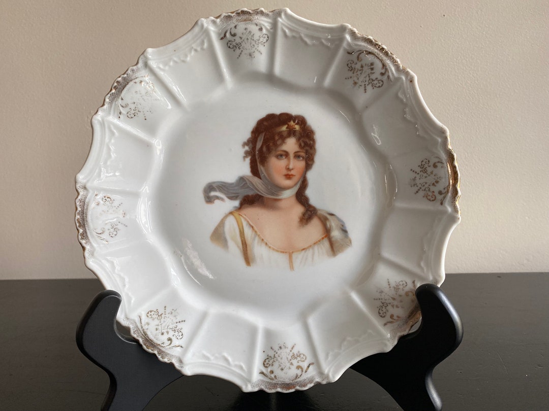 Vintage Porcelain Plate With Portrait of Queen Louise of Prussia and ...
