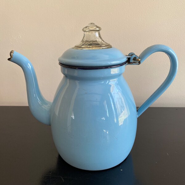 Enamel Teapot - Etsy