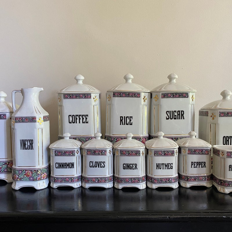 Kitchen Canister Set - Etsy