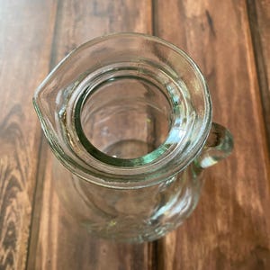 Vintage Clear Glass Pitcher With Embossed Ship/sail Boat, Nautical ...