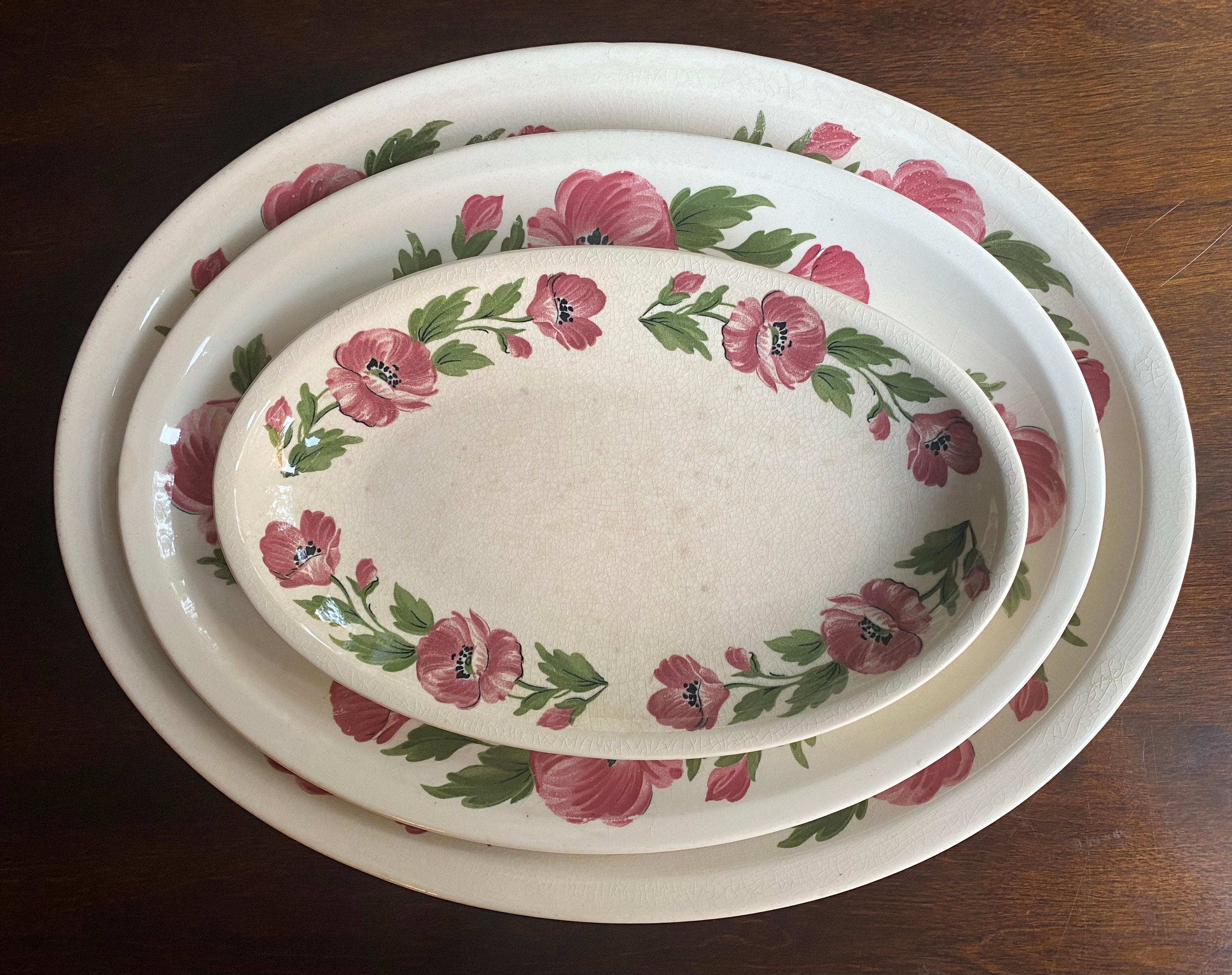 Set of Three Vintage Paden City Pottery Shenandoah Ware Red - Etsy