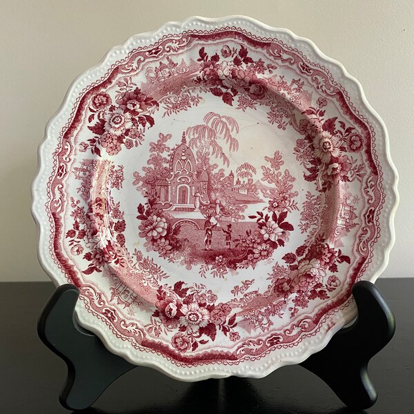 Red Transferware - Etsy