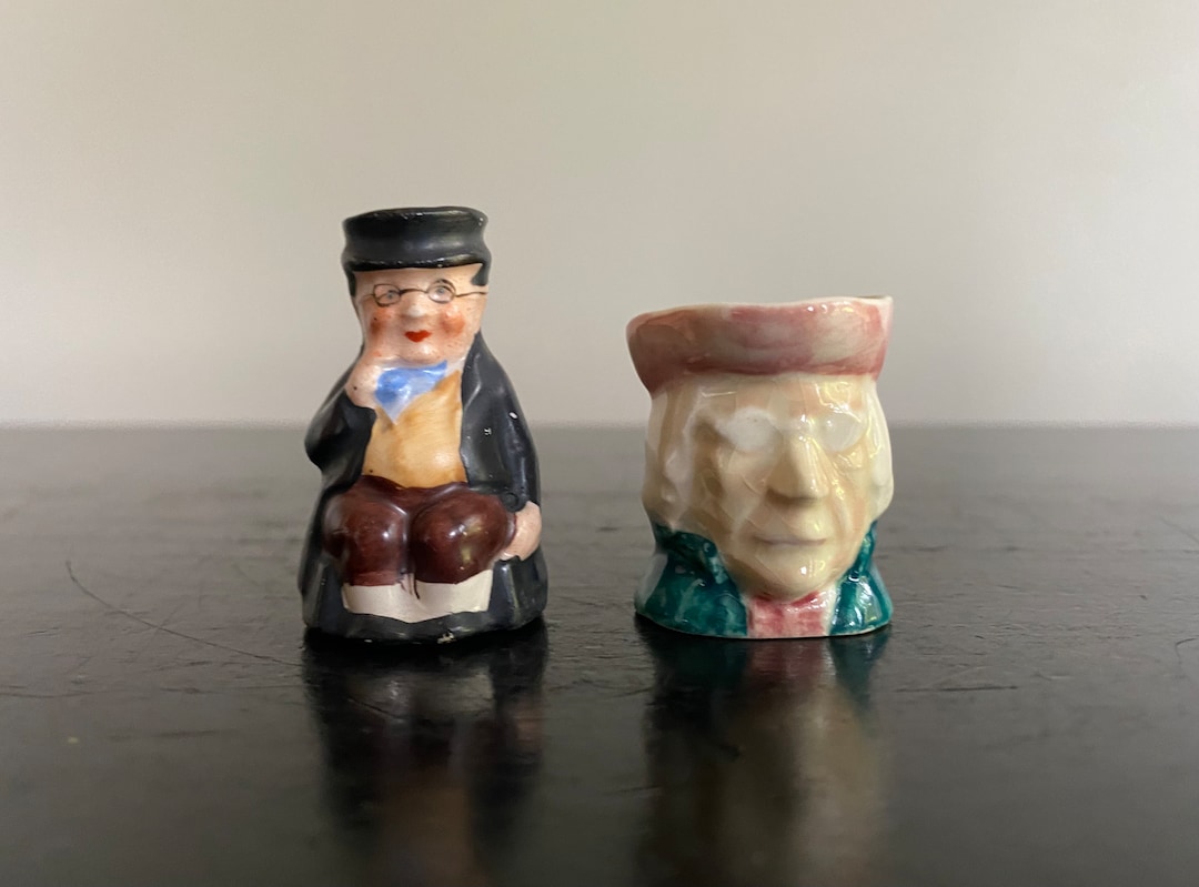 Pair of Vintage Miniature Toby Style Mugs/jugs, 1 Marked Germany - Etsy