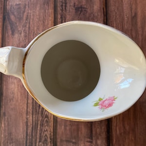 Vintage/antique Edwin M. Knowles Pitcher With Pink Rose Pattern, Semi ...