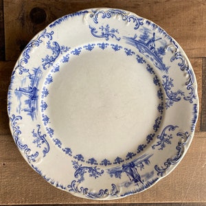 Antique Mellor, Taylor & Co. "delft" Pattern Plate and Bowl, Blue and ...