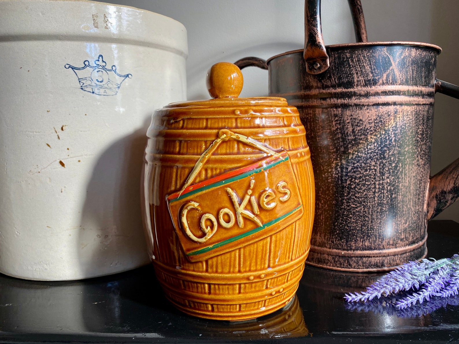Vintage Mccoy Barrel Shaped Cookie Jar 1950's Jar - Etsy