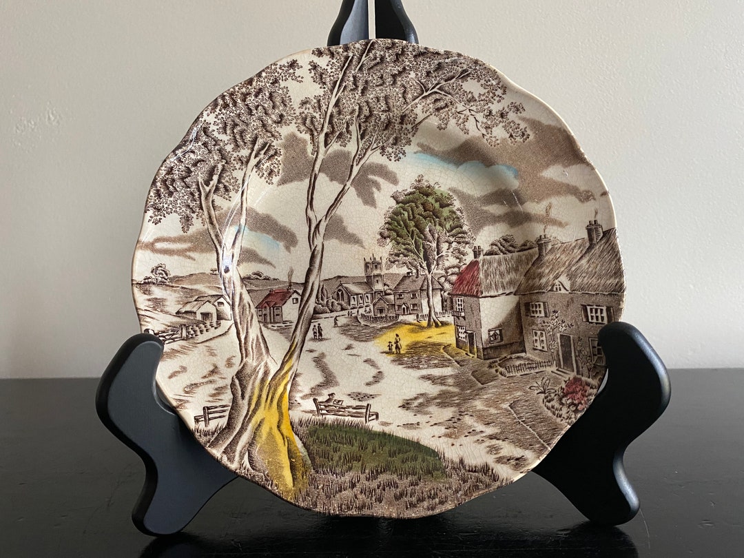 Vintage W.H. Grindley "sunday Morning" Dessert Plate, Made in ...