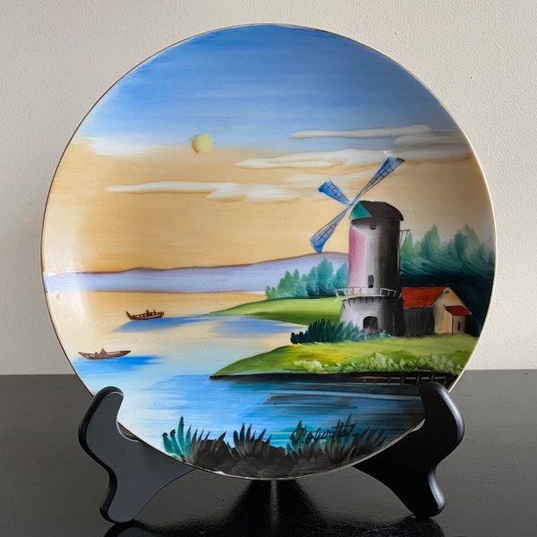 Windmill Plate - Etsy
