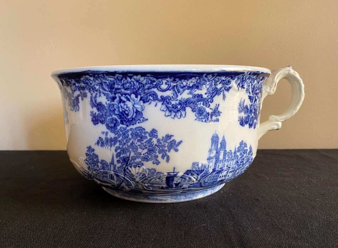 Antique Flow Blue "togo" Chamber Pot by F. Winkle & Co., Made in ...