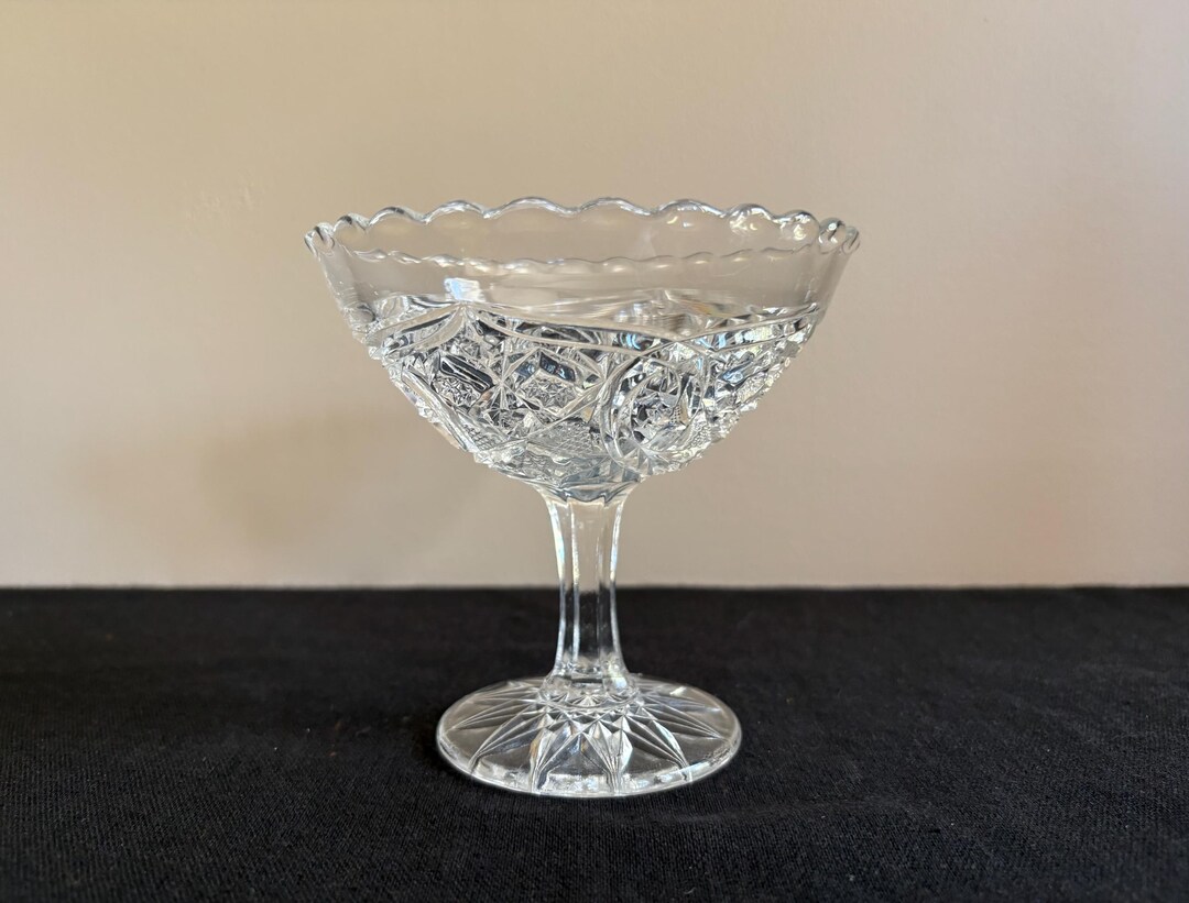 Antique John. B Higbee "rexford" Pressed Glass Compote, EAPG Compote ...