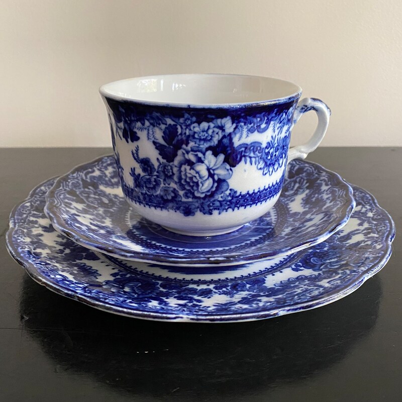 Flow Blue Tea Cup - Etsy