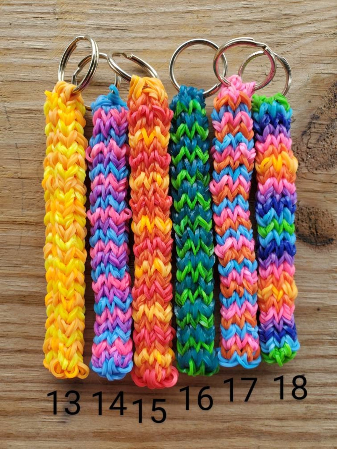 Stretchy Rubber Band Key Chains - Etsy