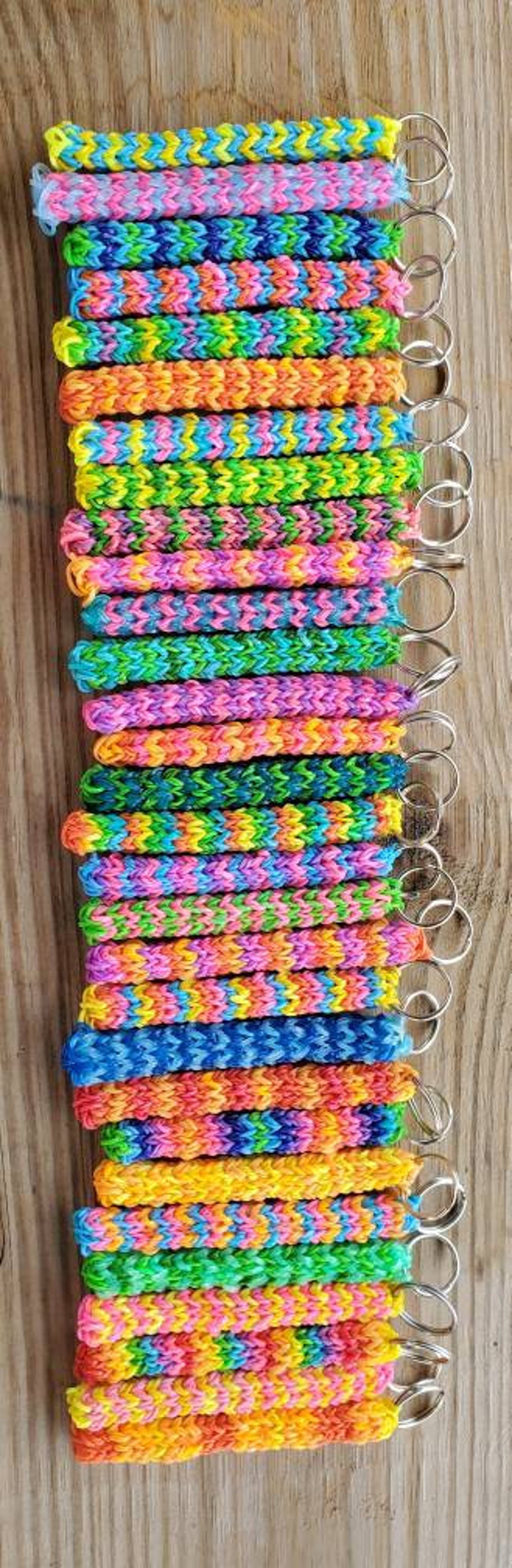 Stretchy Rubber Band Key Chains - Etsy