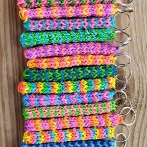 Stretchy Rubber Band Key Chains - Etsy