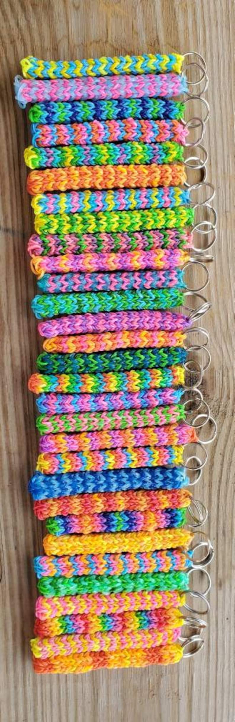 Stretchy Rubber Band Key Chains - Etsy