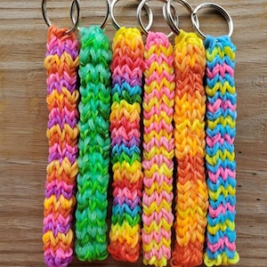 Stretchy Rubber Band Key Chains - Etsy